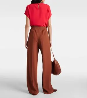 FFORME Maud High-rise Wide-leg Pants - Brown