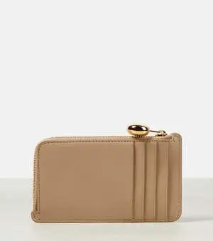 Loewe Leather Card Holder - Beige