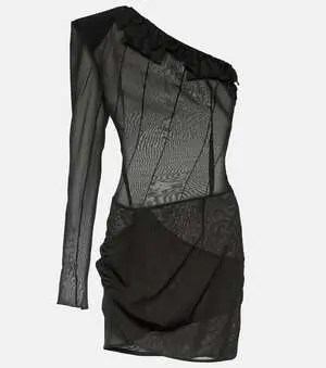 THE MANNEI Sofia One-shoulder Mini Dress