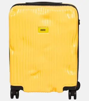 CRASH BAGGAGE Stripe Cabin Small Suitcase - Yellow