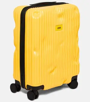 CRASH BAGGAGE Stripe Cabin Small Suitcase - Yellow