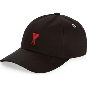 Ami De Coeur Embroidered Baseball Cap - 001 Noir