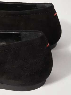 AeydĒ Delfina Suede Ballet Flats - Black