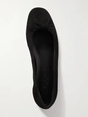 AeydĒ Delfina Suede Ballet Flats - Black