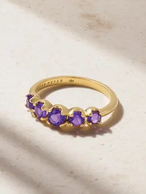 JENNIFER MEYER 18-karat Amethyst Ring - Gold
