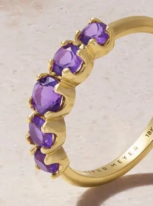 JENNIFER MEYER 18-karat Amethyst Ring