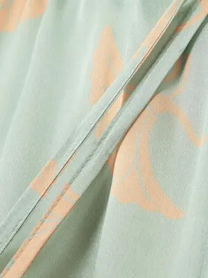Dries Van Noten Printed Silk-satin Pants