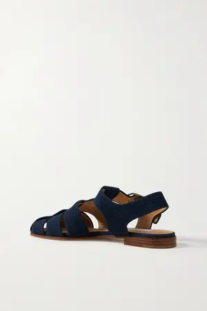 Gabriela Hearst Net Sustain Lynn Organic Denim Sandals - Blue