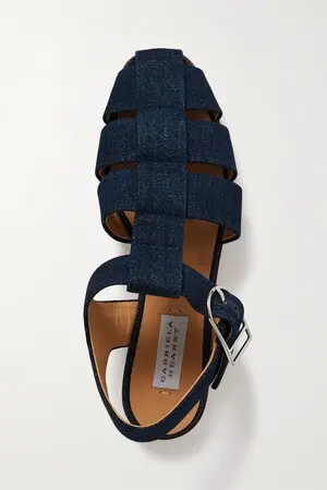 Gabriela Hearst Net Sustain Lynn Organic Denim Sandals - Blue