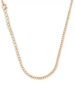 Sophie Bille Brahe Yellow Diamond Tennis Necklace - Gold