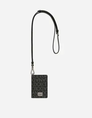 Dolce & Gabbana Coated Jacquard Card Holder - Print