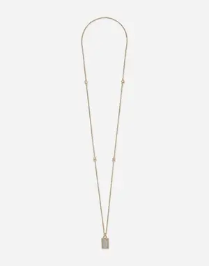 Dolce & Gabbana Logo Tag Necklace - Gold