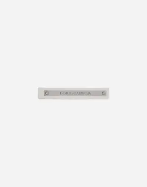 Dolce & Gabbana Tie Clip With Logo Tag - Silver