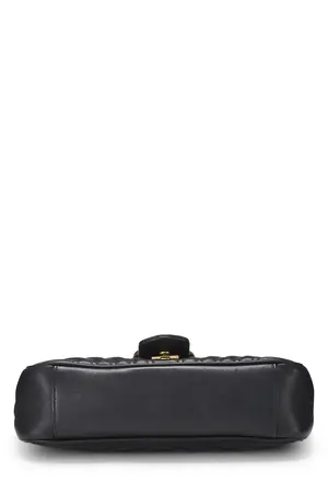 Gucci Leather Gg Marmont Shoulder Bag - Black