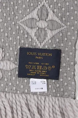 LOUIS VUITTON Wool Logomania Scarf - Grey