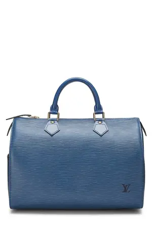 LOUIS VUITTON Toledo Epi Speedy 30 - Blue