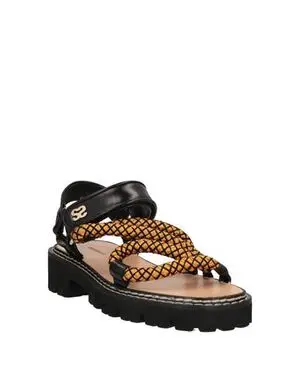 Sandro Two-tone Leather Sandals
