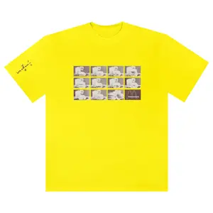 TRAVIS SCOTT X Mcdonald's Menu Mono Logo T-shirt Ii 'safety Green' Yellow