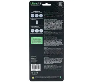 LITEZALL Remote Controlled Colored Puck Light 3 Pack