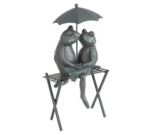 PURE GARDEN Frog Couple Whimsical Romantic Anim Al Figurine - One-color