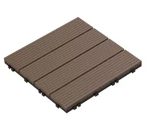 PURE GARDEN 24-pack Interlocking Patio Tiles - One-color