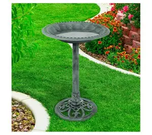 PURE GARDEN Outdoor Antique-style Bird Bath - One-color