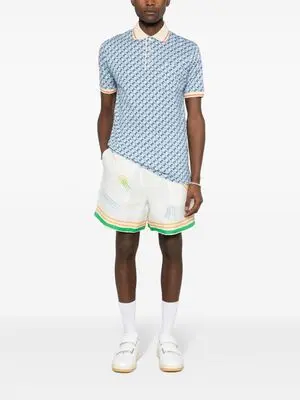 Casablanca Le Jeu Linen Shorts - Neutrals