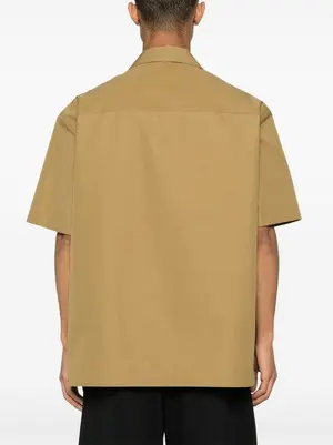 JIL SANDER Short-sleeve Cotton Shirt - Green
