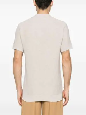 A.p.c. Jay Open-knit Polo Shirt - Neutrals