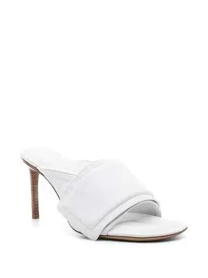 Jacquemus 80mm Les Mules Aqua Sandals