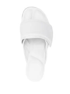 Jacquemus 80mm Les Mules Aqua Sandals