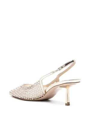 LE SILLA Gilda 60mm Slingback Pumps - Gold