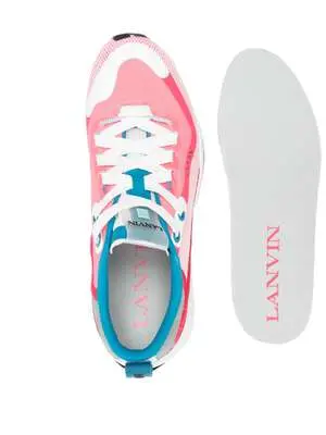 LANVIN Panelled Mesh Sneakers - Pink