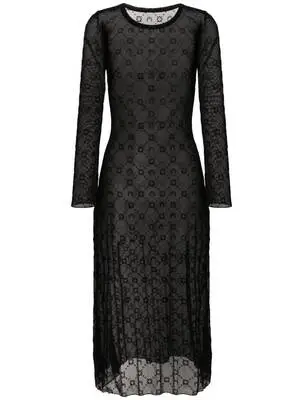 MARINE SERRE Moonogram Mesh Dress