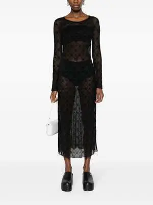 MARINE SERRE Moonogram Mesh Dress