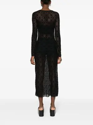 MARINE SERRE Moonogram Mesh Dress