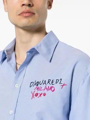 Dsquared2 Logo-embroidered Shirt