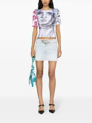DIESEL® De-flip-s Denim Miniskirt - Blue