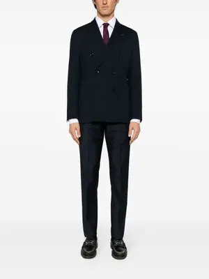 LARDINI Double-breasted Wool Blazer