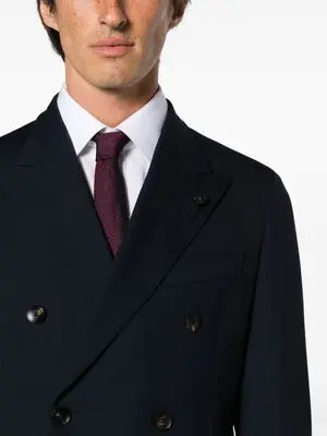 LARDINI Double-breasted Wool Blazer