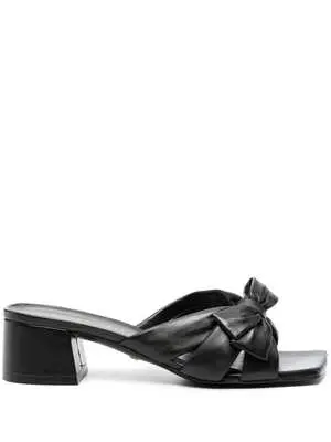 STUART WEITZMAN Sofia 45mm Leather Sandals - Black