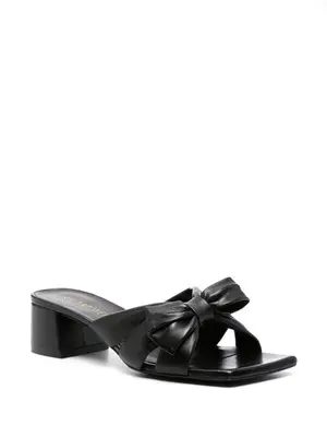 STUART WEITZMAN Sofia 45mm Leather Sandals - Black