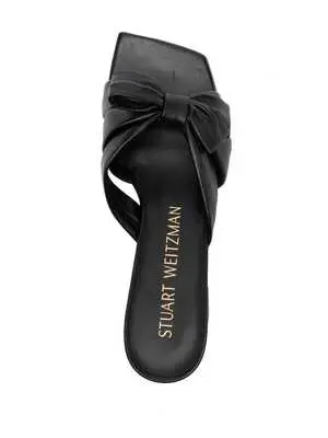 STUART WEITZMAN Sofia 45mm Leather Sandals - Black