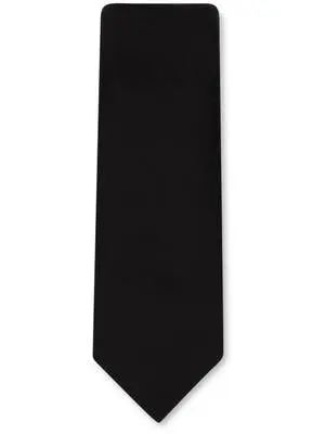 Dolce & Gabbana Pointed-tip Silk Tie - Black