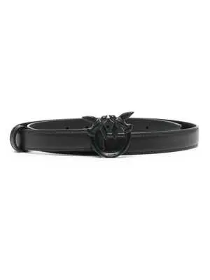 Pinko Love Birds-buckle Thin Belt - Black