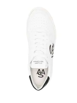 STUART WEITZMAN Courtside Leather Sneakers - White