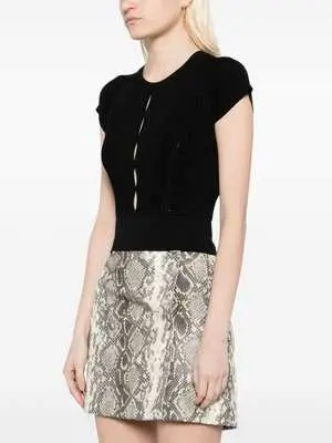 IRO PARIS Cut-out Ribbed Top