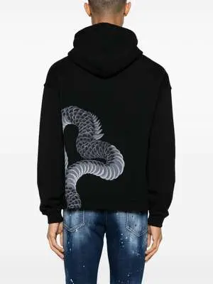 Dsquared2 Dragon-print Cotton Hoodie