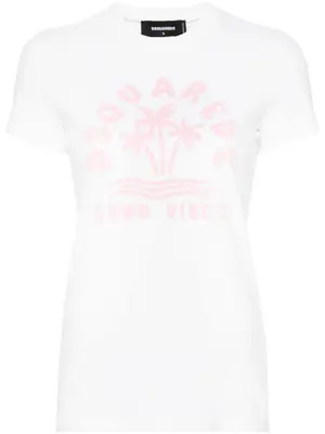 Dsquared2 Logo-print Cotton T-shirt - White