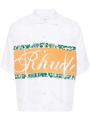 Rhude Logo-print Chambray Shirt